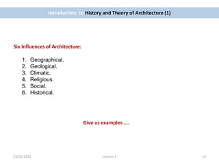 History of architecture 1 - Lecture-1.ppt