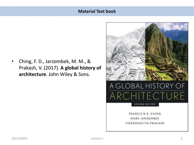 History of architecture 1 - Lecture-1.ppt