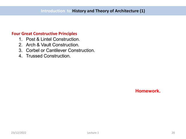 History of architecture 1 - Lecture-1.ppt