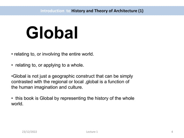 History of architecture 1 - Lecture-1.ppt