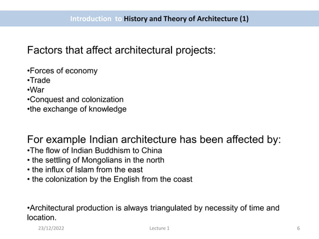 History of architecture 1 - Lecture-1.ppt