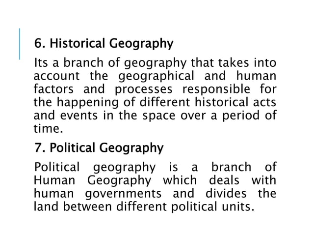 Definition, scope & purpose of Geography | PPT | Geography | Science