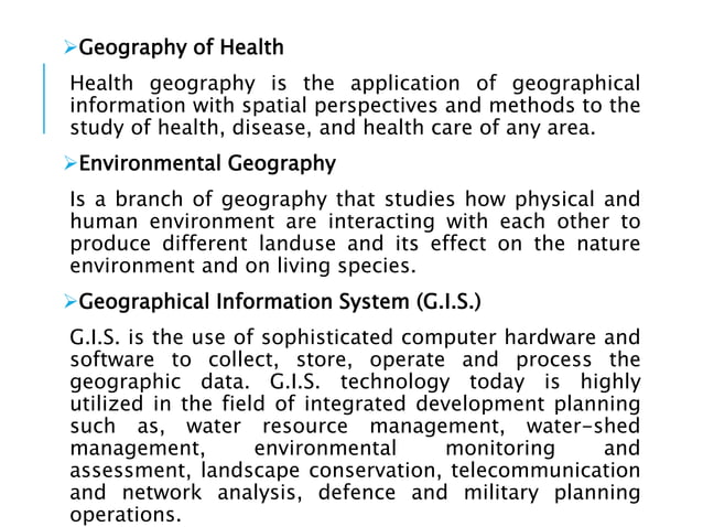 Definition, scope & purpose of Geography | PPT | Geography | Science