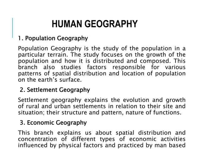 Definition, scope & purpose of Geography | PPT | Geography | Science
