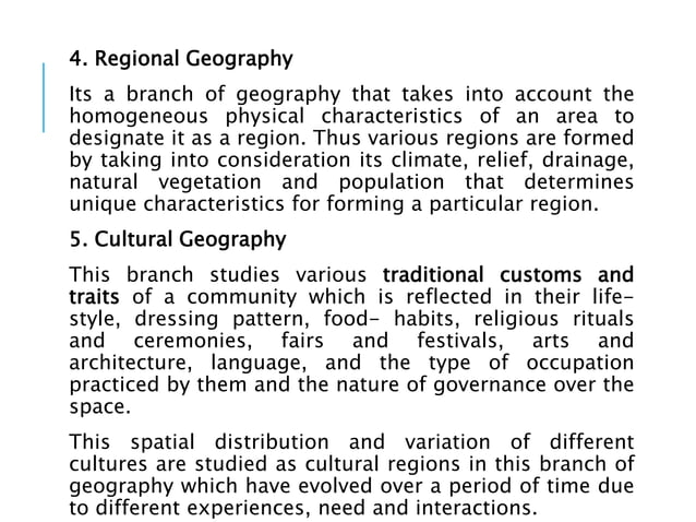 Definition, scope & purpose of Geography | PPT | Geography | Science