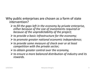 law of public enterprise lecture note- part one | PPTX