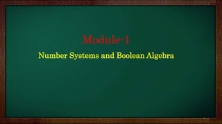 DIGITAL LOGIC DESIGN-NUMBER SYSTEMS TOPIC | PPT