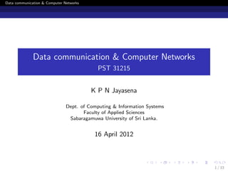 Data_Communication_and Networks_networking and communication | PPT