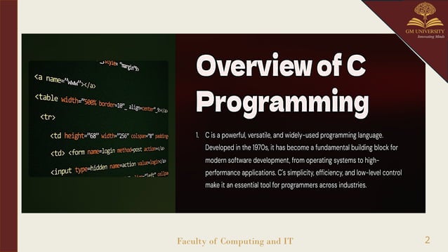 c programming notes, introduction to c p | PPT
