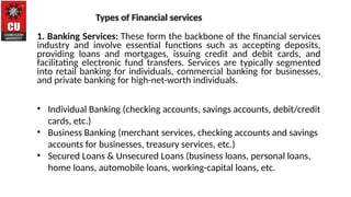 Financial services and types of financial services | PPTX