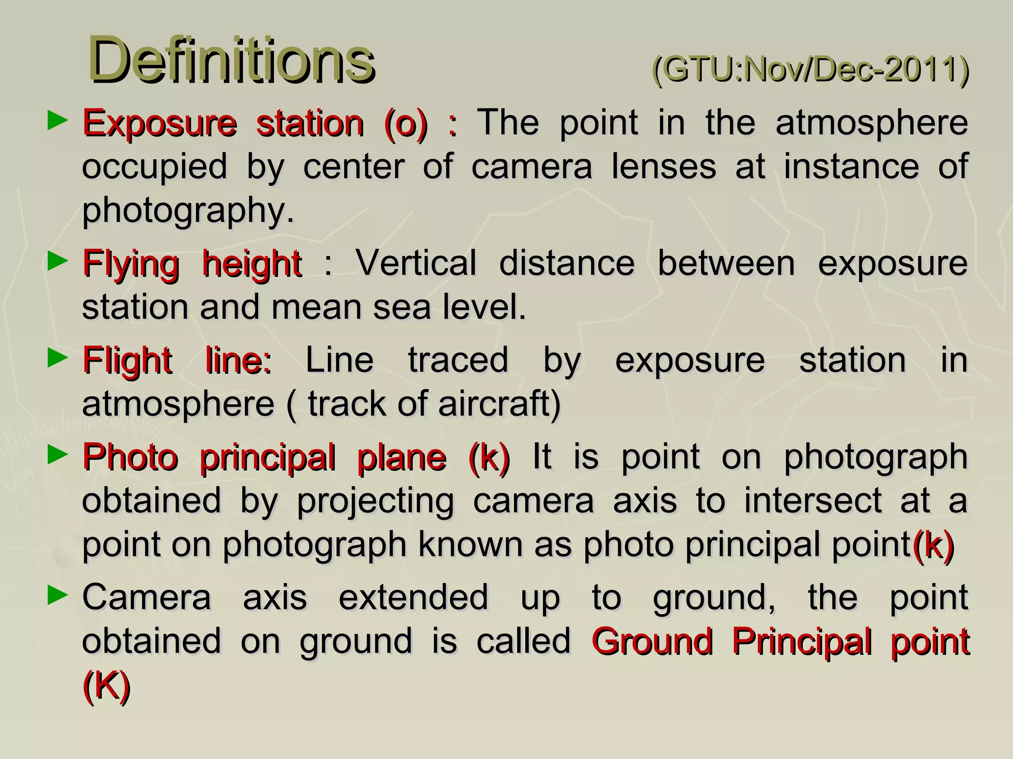 Lecture 1-aerial photogrammetry | PPT