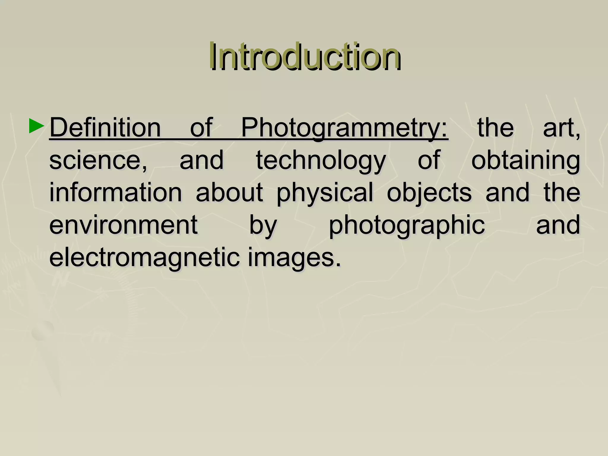 Lecture 1-aerial photogrammetry | PPT