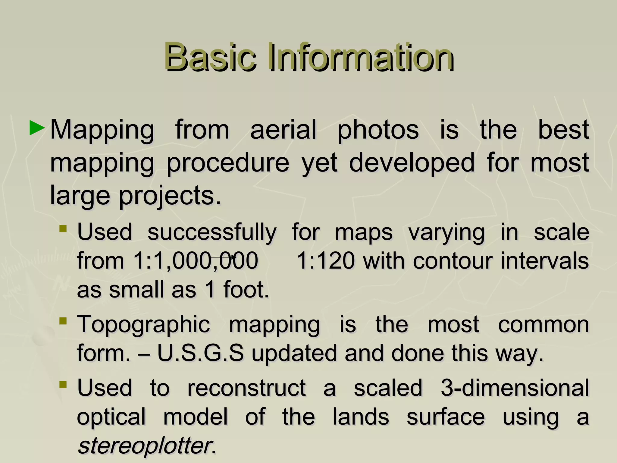 Lecture 1-aerial photogrammetry | PPT