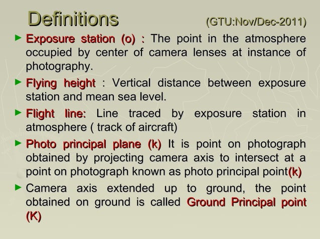 Lecture 1-aerial photogrammetry | PPT | 3-D Graphics | Computer Software and Applications