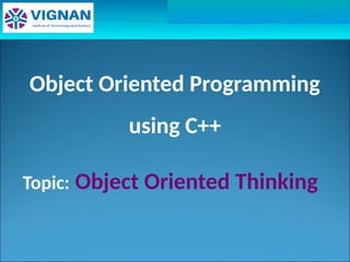 Object Oriented programming using C++ basic concepts | PPT