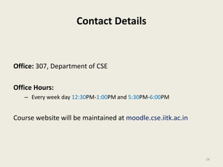 Lecture 1-cs648 | PPTX