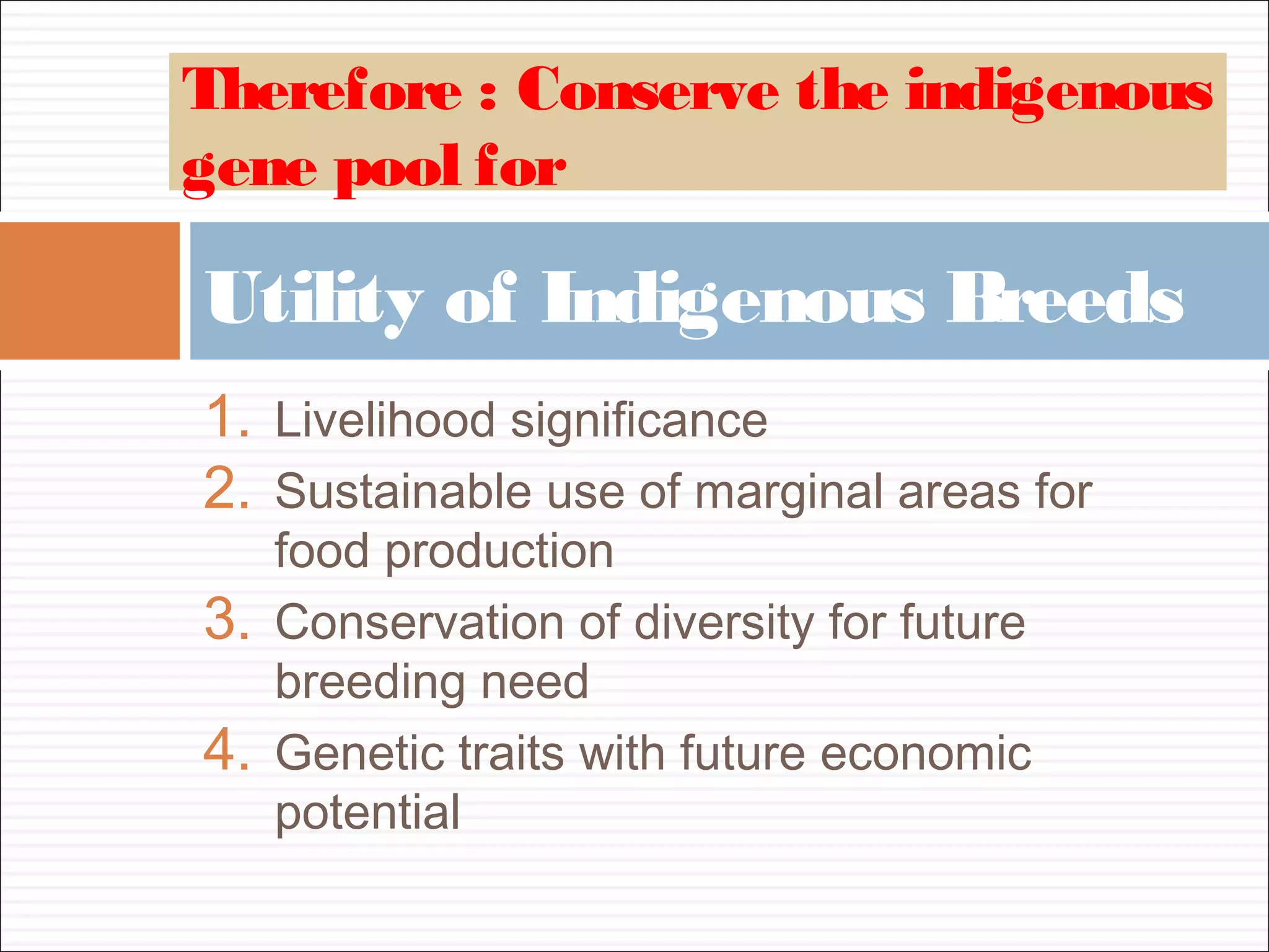 indigenous breeds and their utility | PPT
