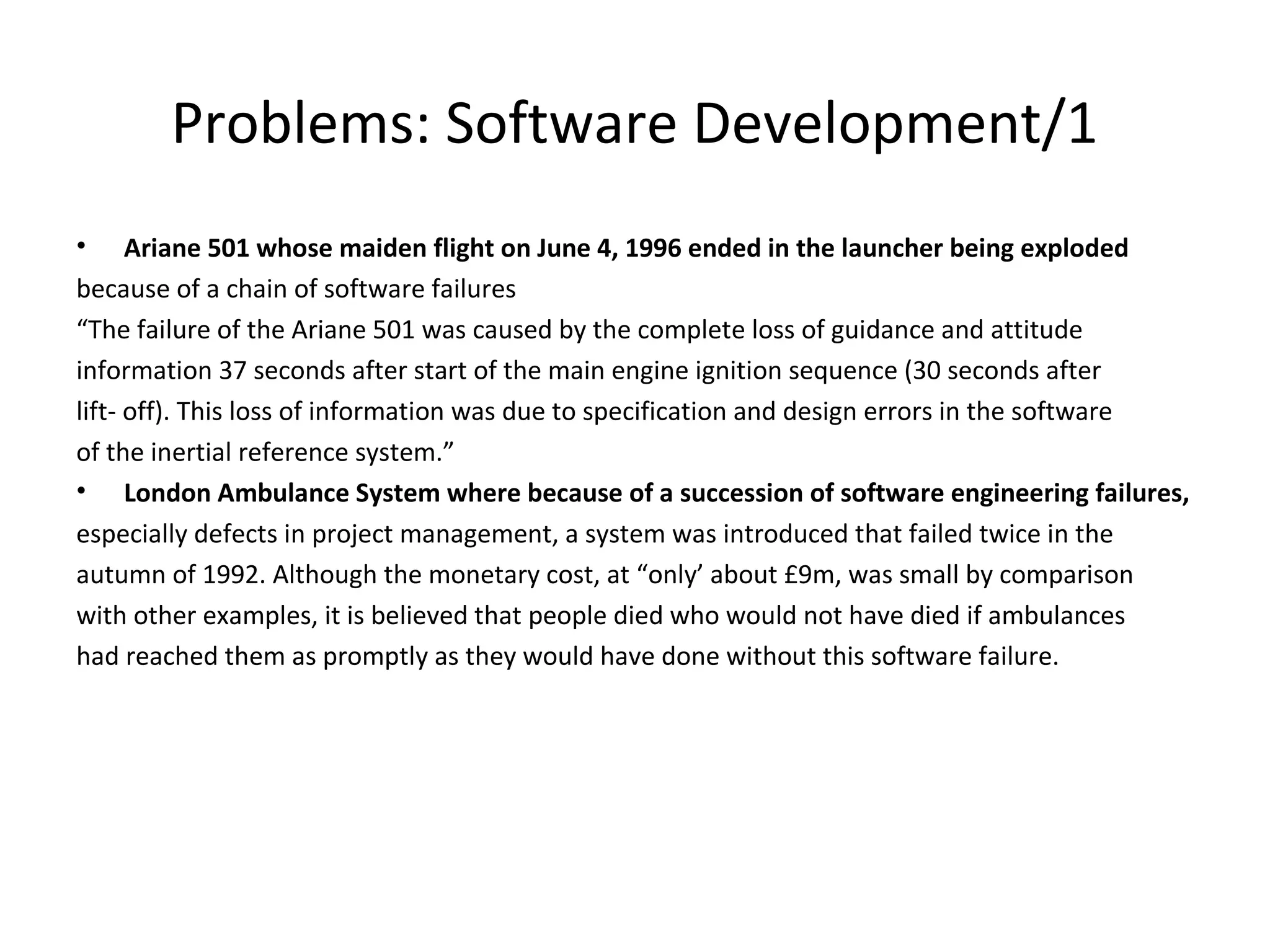 Lecture 1 Intro To Software Development Ppt Computer Software And