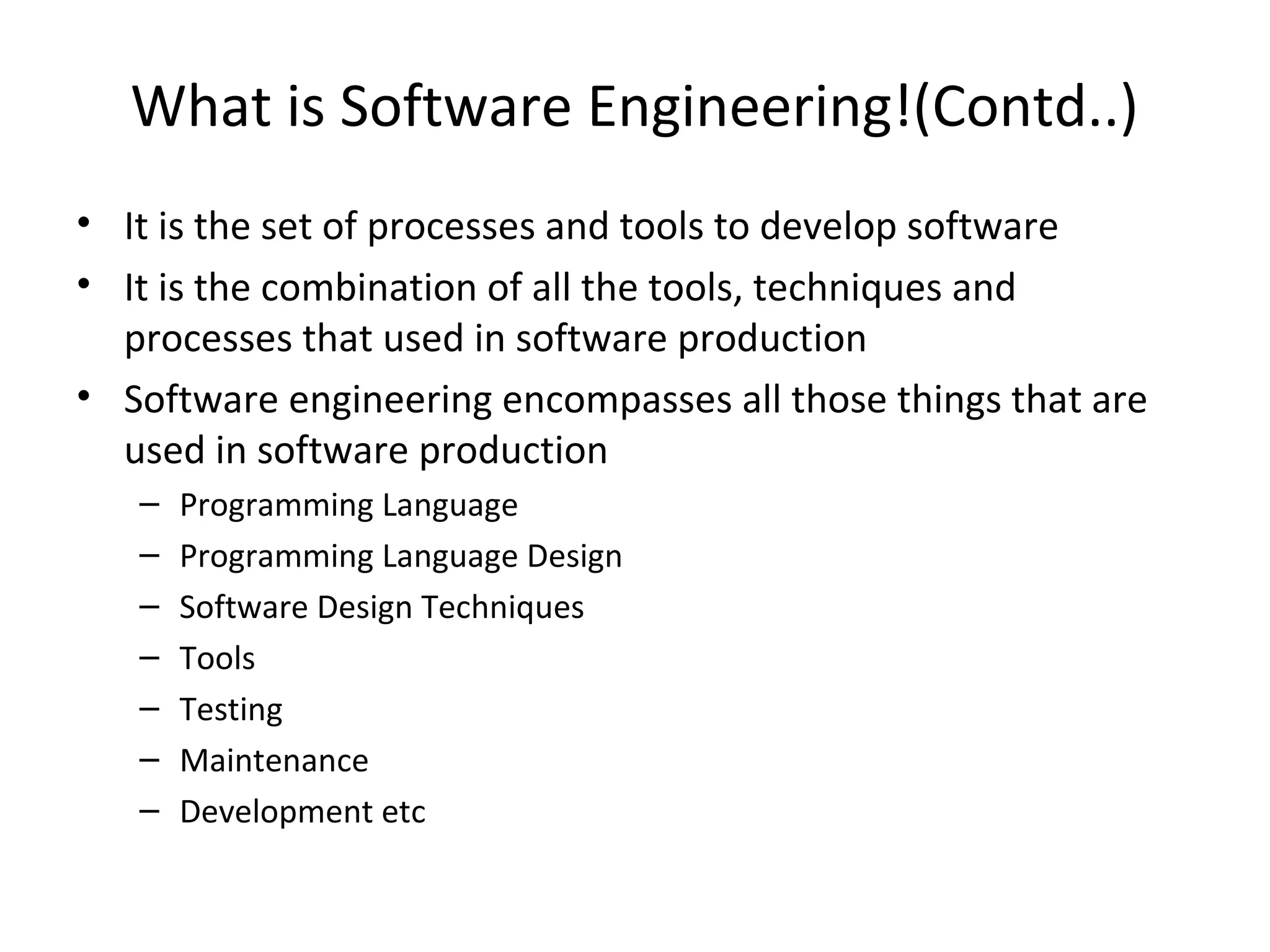 Lecture 1 Intro To Software Development Ppt Computer Software And