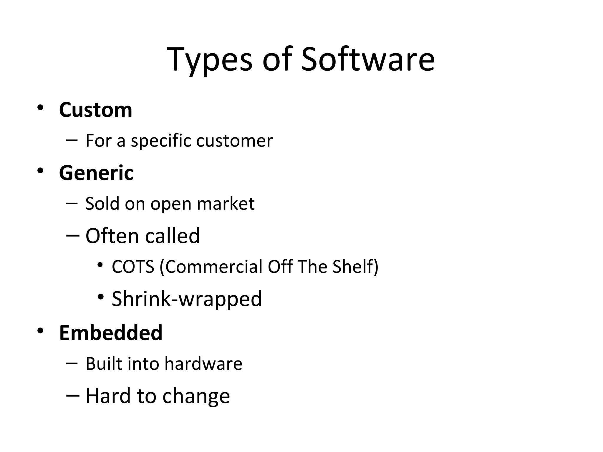 Lecture 1 Intro To Software Development Ppt Computer Software And