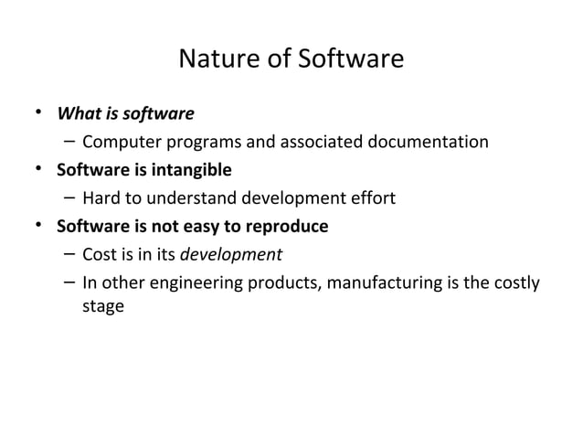 Lecture 1 Intro To Software Development Ppt Computer Software And