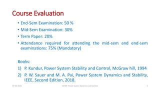 Power System Dynamics Lecture 1 Introduction.ppsx