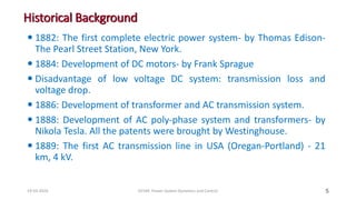 Power System Dynamics Lecture 1 Introduction.ppsx