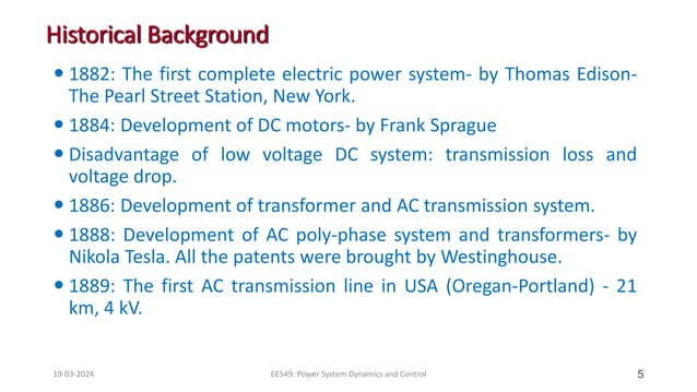 Power System Dynamics Lecture 1 Introduction.ppsx