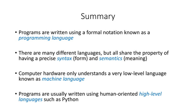Introduction to computers and programming languages | PPT
