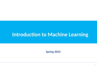 Introduction to Machine Learning Slides PPT | PPTX
