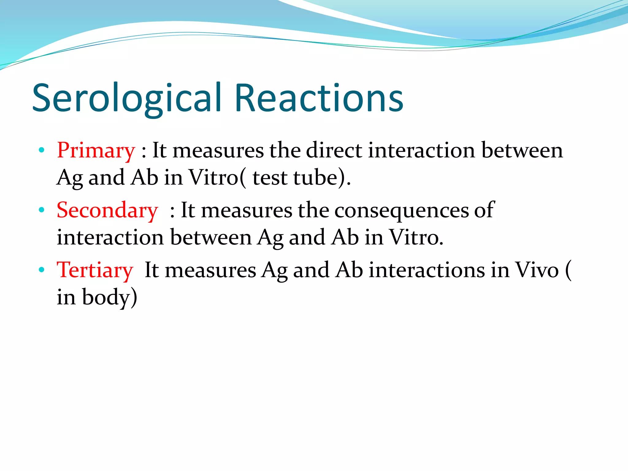 Lecture 1- nitoduction to clinical serology | PPTX