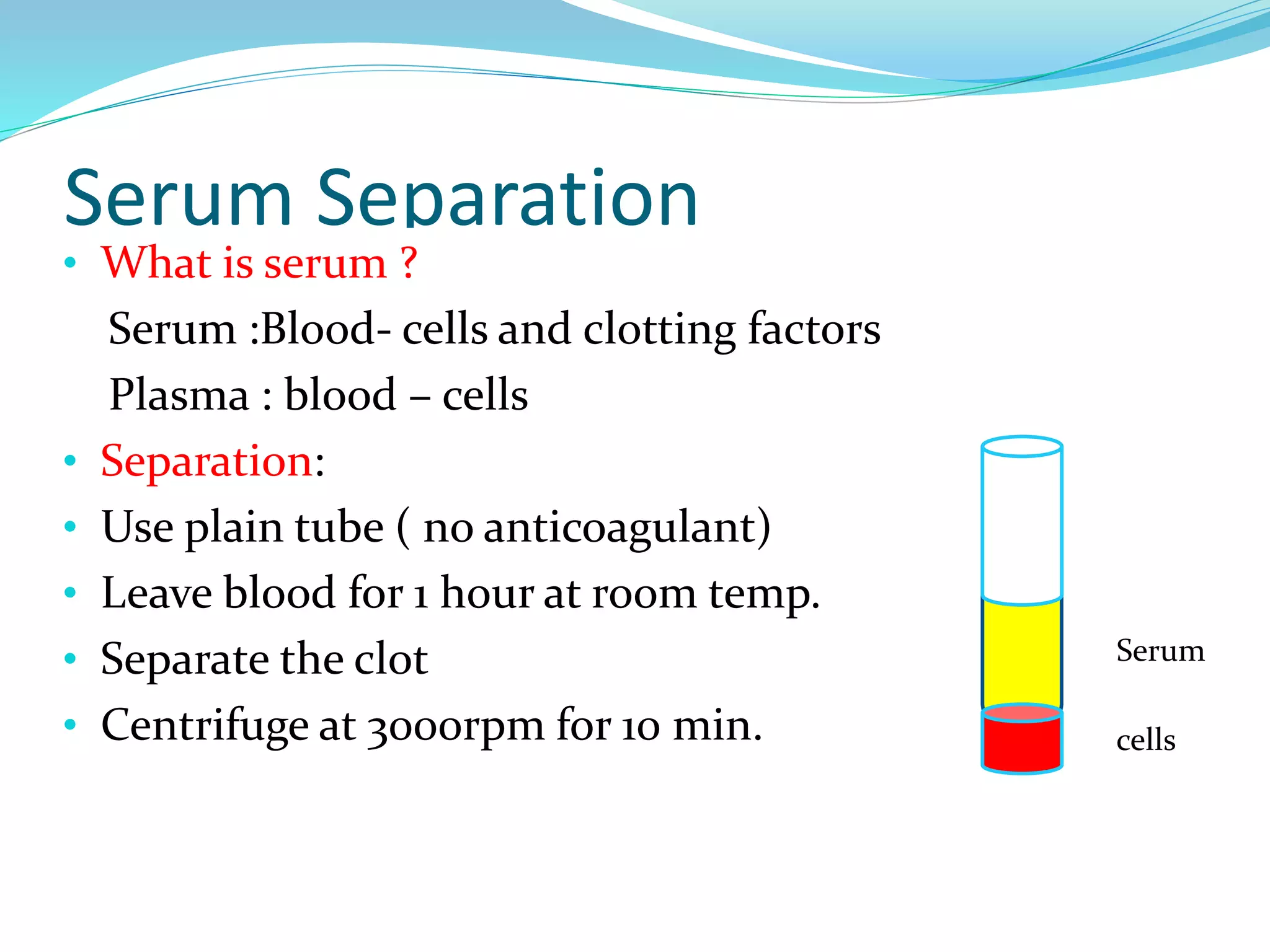 Lecture 1- nitoduction to clinical serology | PPTX