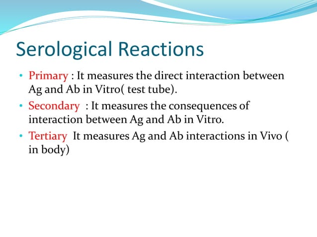 Lecture 1- nitoduction to clinical serology | PPTX