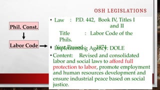 Lecture-1-OSHS it's haw laws of safety protocols | PPT