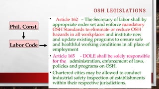 Lecture-1-OSHS it's haw laws of safety protocols | PPT