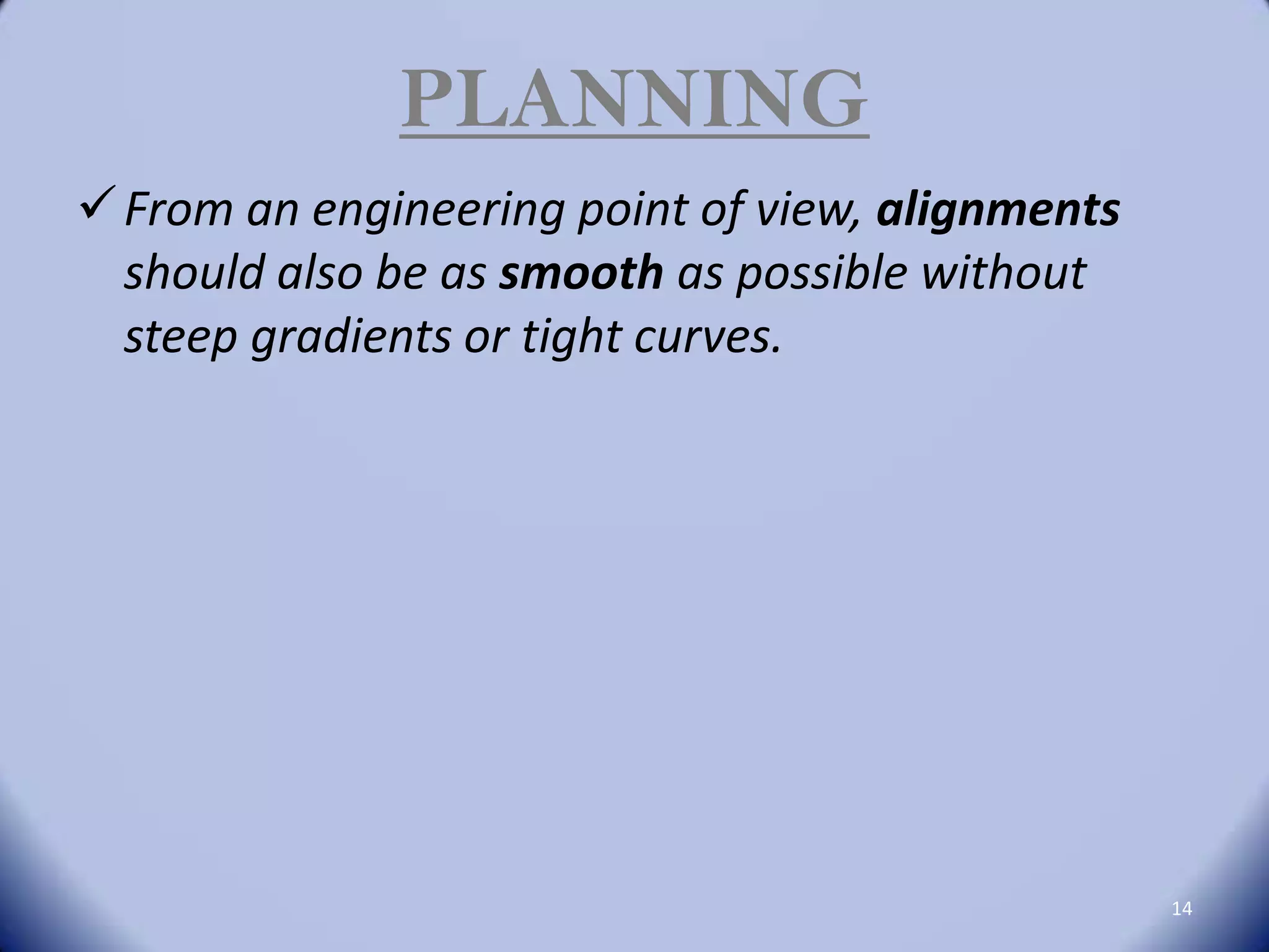 Planning Principles Railway Engineering | PPTX