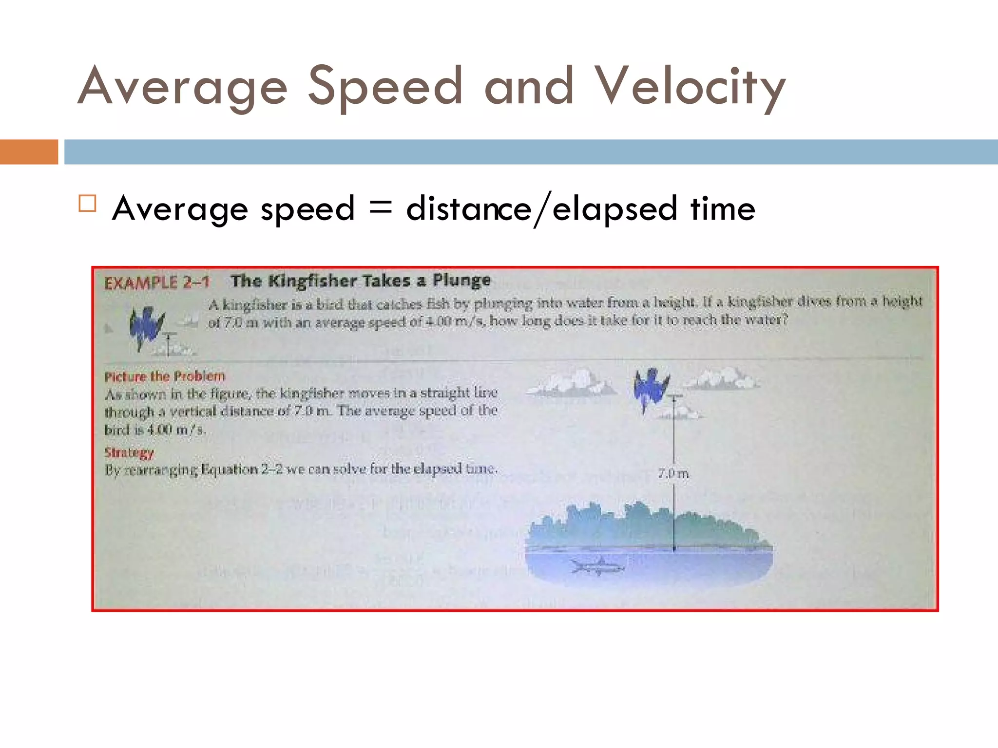 Lecture 1 Position Distance Displacement Average Speed And Velocity Instantaneous Velocity Ppt