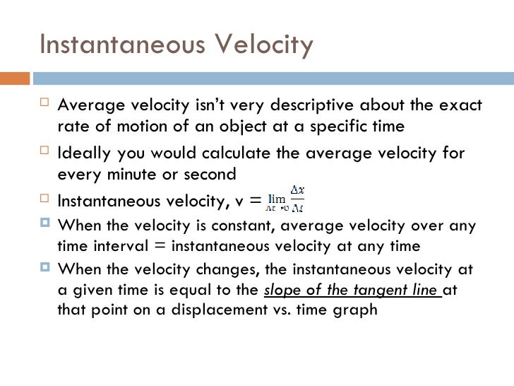 Lecture 1 Position, Distance, Displacement; Average Speed And V…