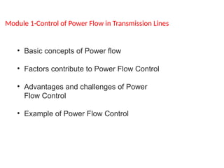 Lecture-1-Power-flow-control with HVDC and FACTS | PPT