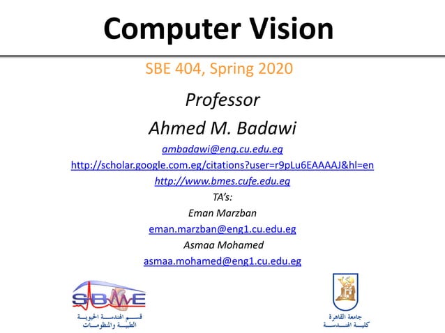 Lecture 1 computer vision introduction | PDF
