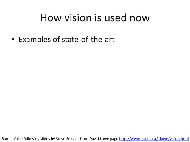 Lecture 1 computer vision introduction | PDF