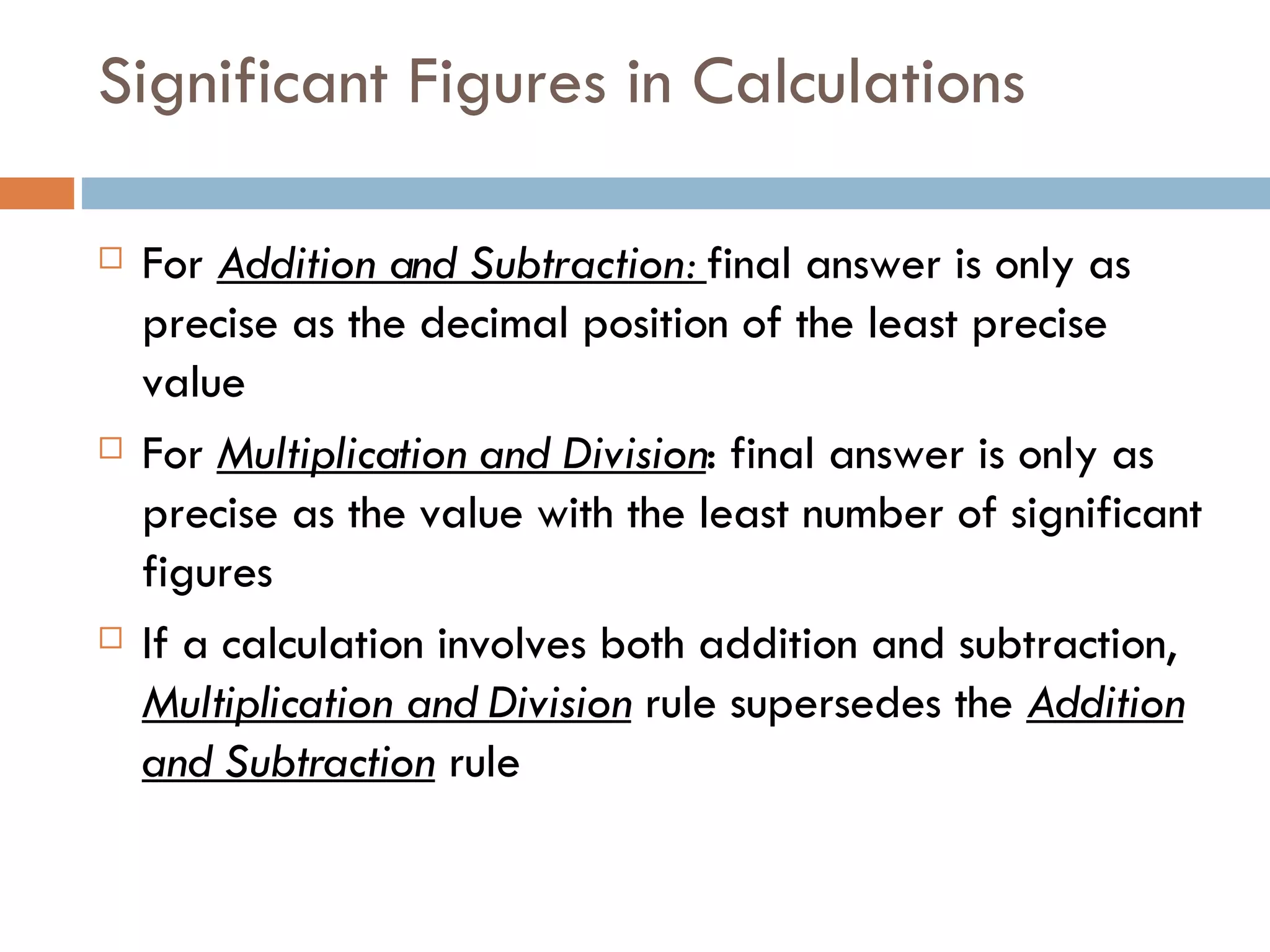 Lecture 1 Significant Figures, Scientific Notation, Significant Figures ...