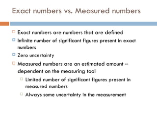 Lecture 1 Significant Figures, Scientific Notation, Significant Figures ...
