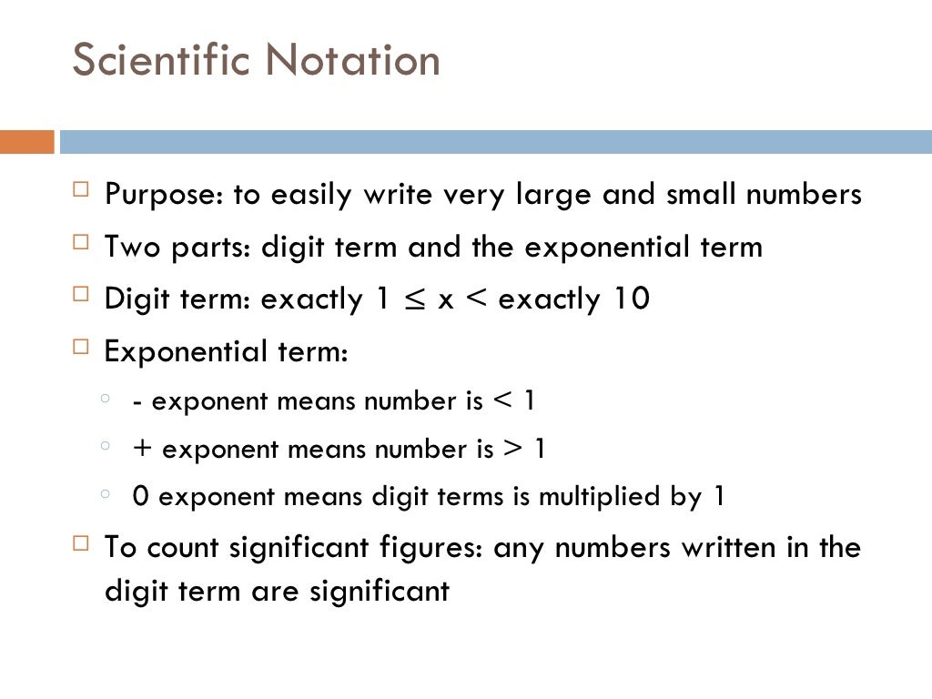Lecture 1 Significant Figures, Scientific Notation, Significant Fig…