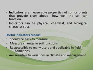 LECTURE-1-Soil Health – Definition – Soil quality indices.pptx