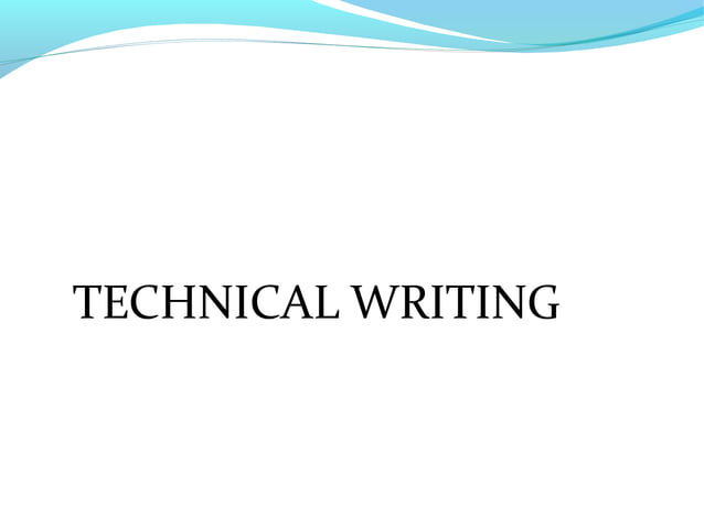 Lecture 1-technical-writing | PPT