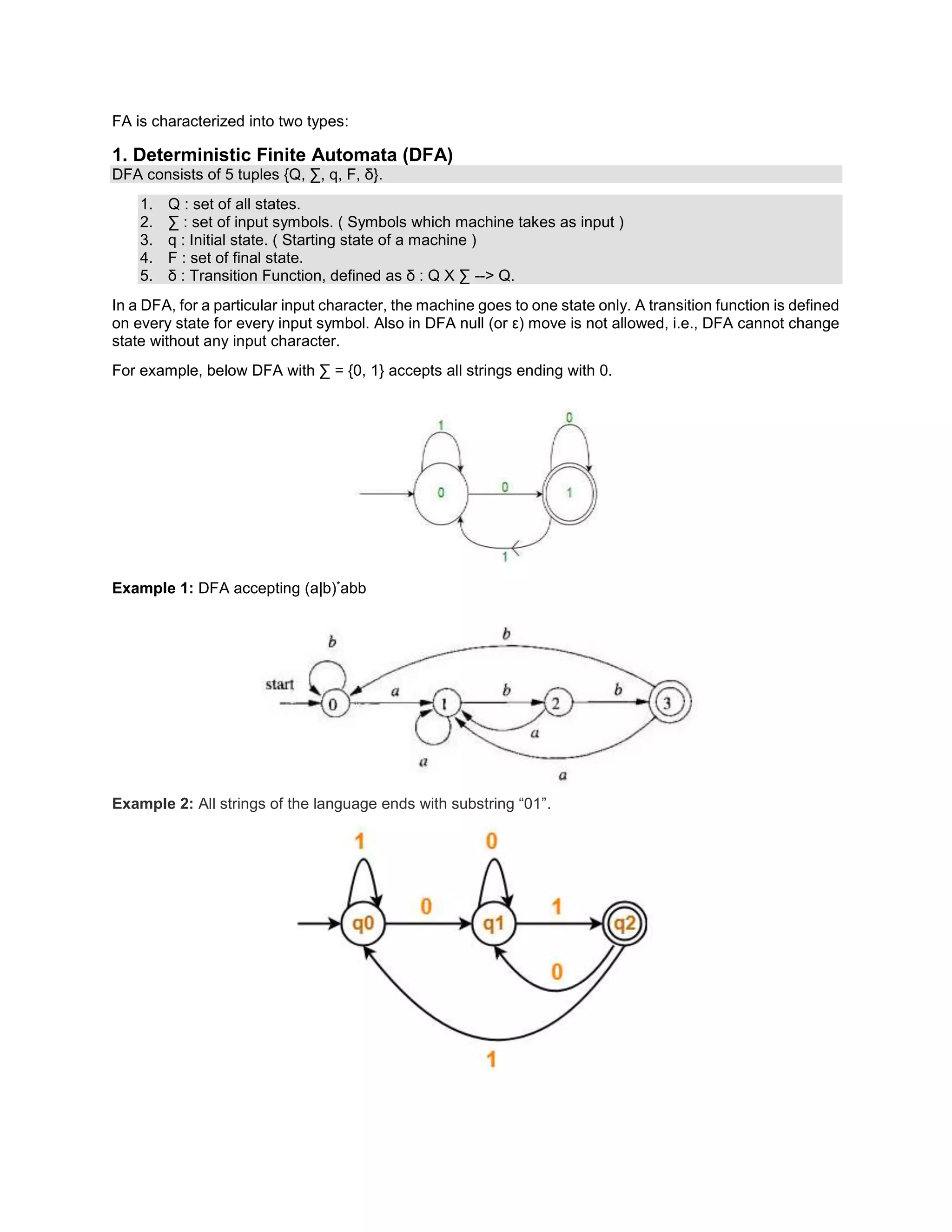 Finite Automata | PDF