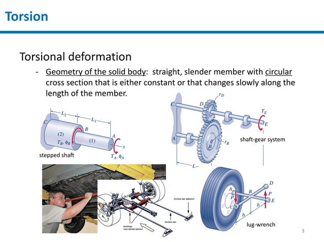 Torsional deformation in a twisted rod and bar | PDF | Physics | Science