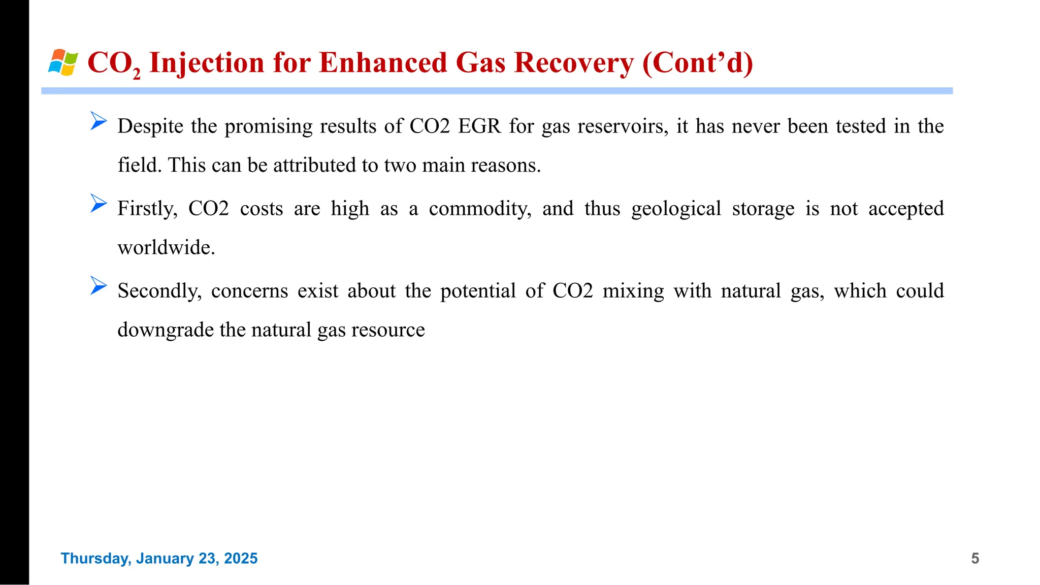 CO2 Injection in Tight Reservoir: water flooding would be the first ...