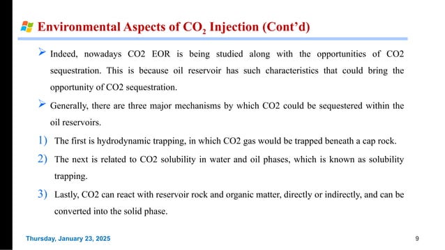 CO2 Injection in Tight Reservoir: water flooding would be the first ...